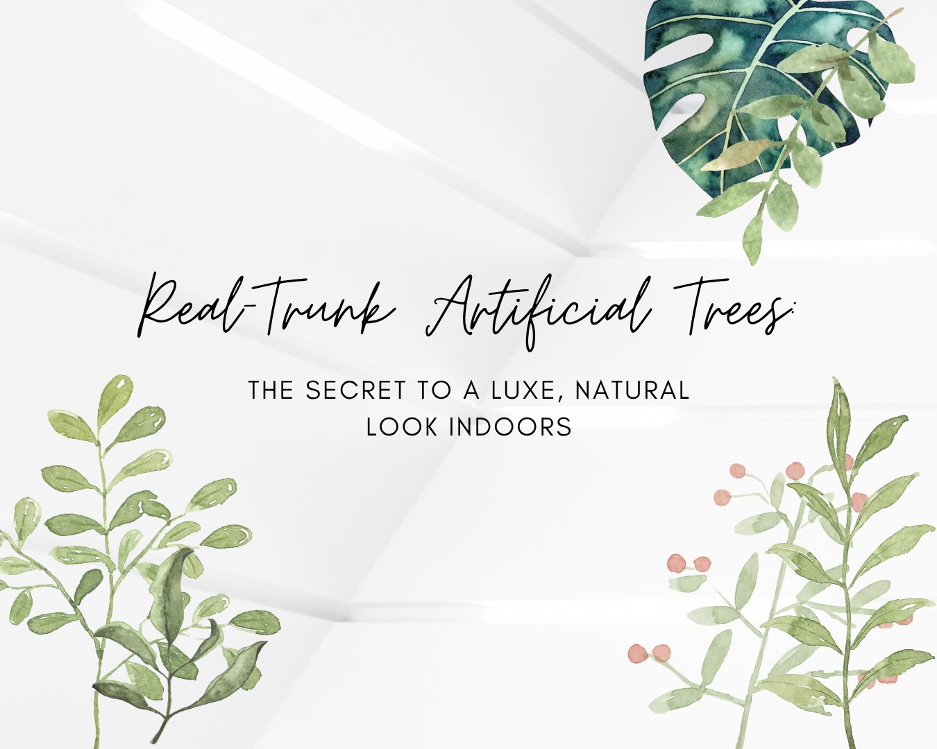Real Trunk Artificial Trees: Achieve Luxe Natural Decor Indoors