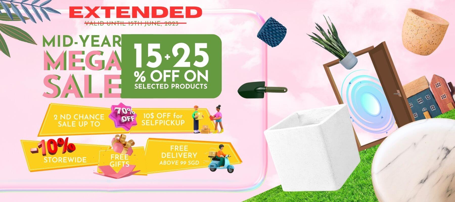 Mid Year Mega Sale 2023: 15%+25% OFF on Selected Products | Shop Now!